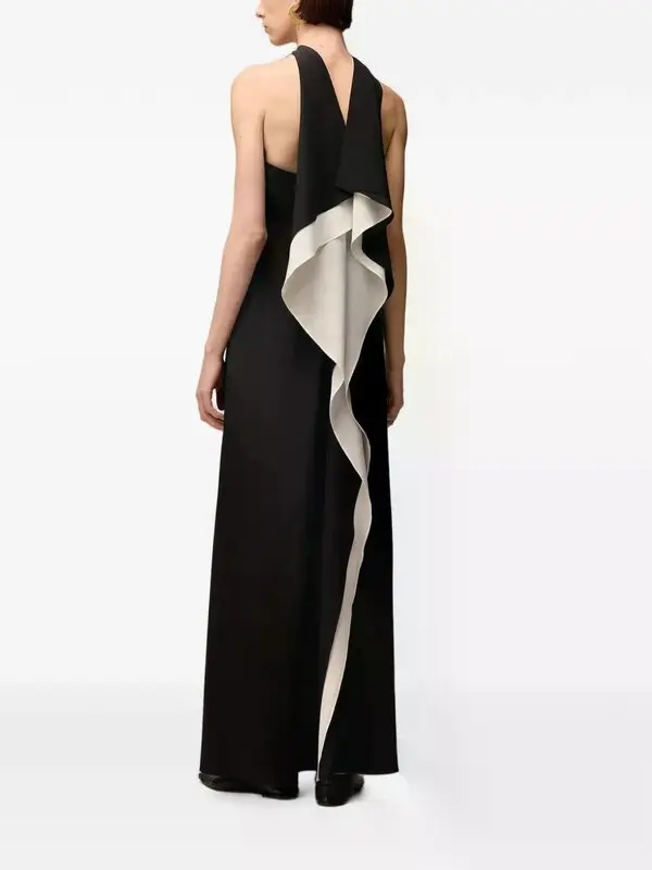 RETORI Draped Bicolor Maxi Dress