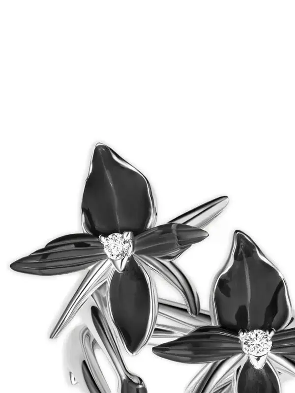 SHAUN LEANE Black Orchid Diamond Ring