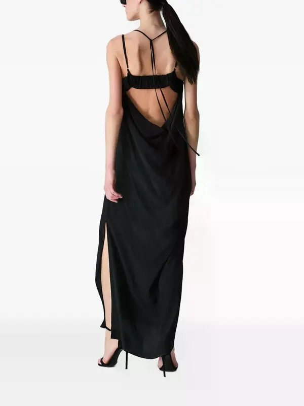 Vera Wang Cass Cowl-back Double-strap Maxi Dress