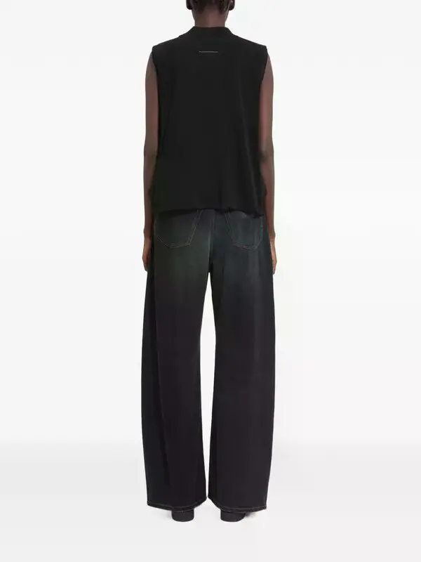 MAISON MARGIELA Sleeveless Cotton Jersey Top