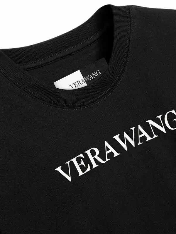 Vera Wang Logo Print Cotton T-shirt
