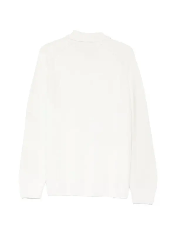 C.P. COMPANY Ribbed Knit Polo Shirt