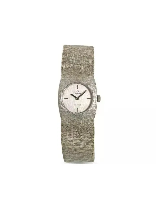 Omega 1971 De Ville 20mm 18kt White Gold Watch - Silver