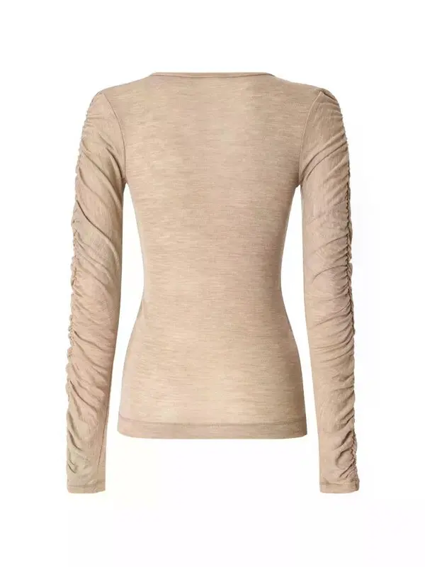 Pinko Ruched Long-sleeve Top