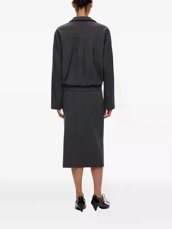 Pinko Pleated Detail Button Jacket