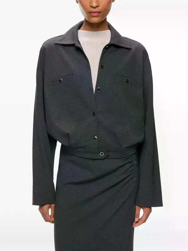 Pinko Pleated Detail Button Jacket