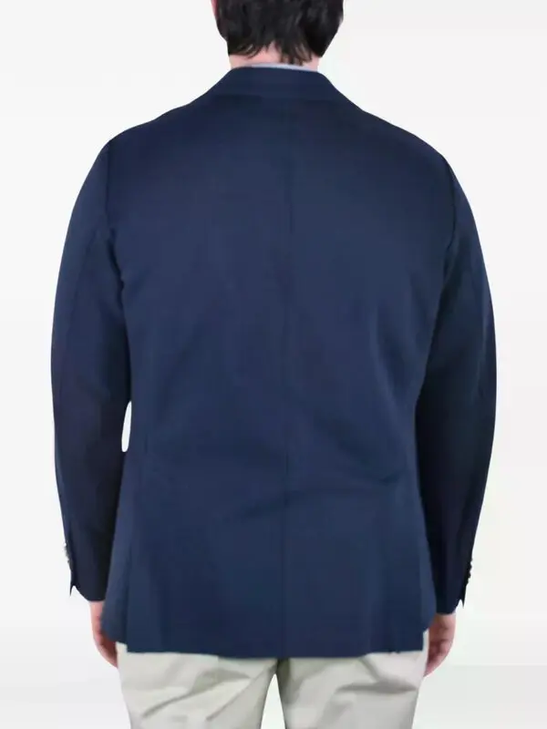 Eleventy Double-breasted Piqué Jacket