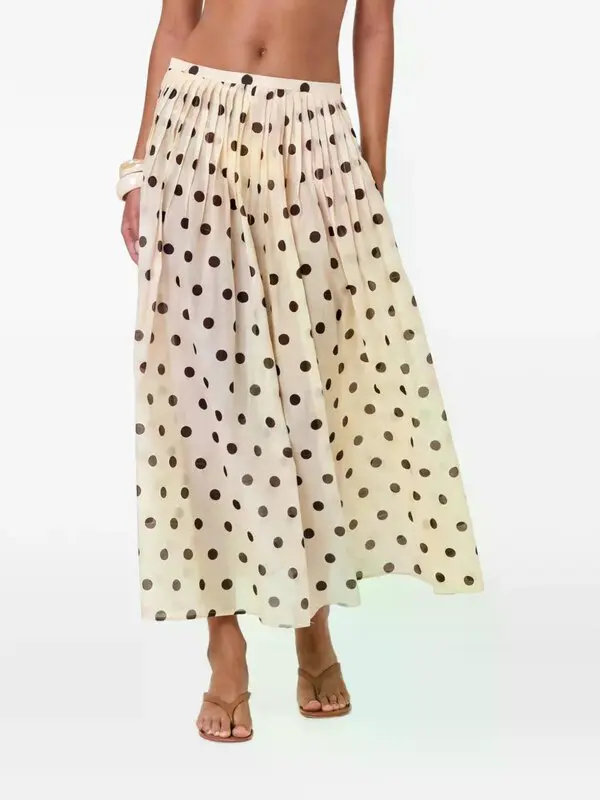 NICHOLAS Marit Skirt Polka Dot - Neutrals