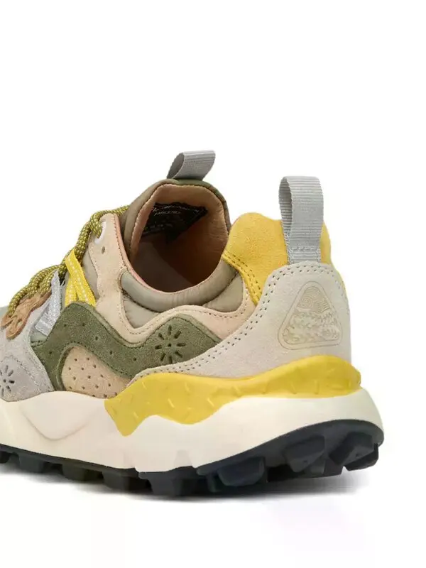 FLOWER MOUNTAIN Yamano 3 Paneled Sneakers - Green