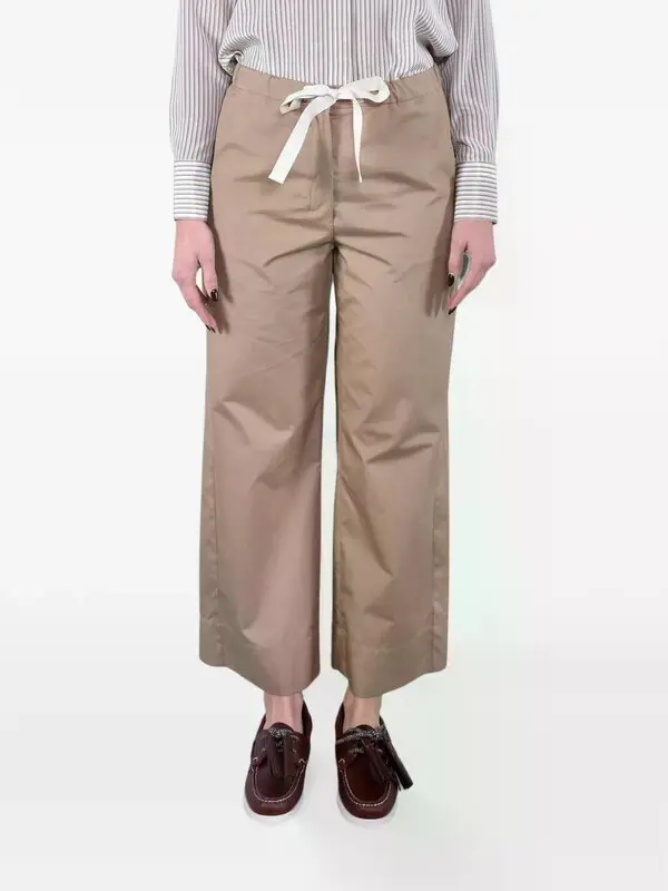 Max Mara Drawstring Straight-leg Trousers - Neutrals