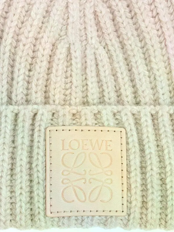Loewe Ribbed-knit Beanie Hat