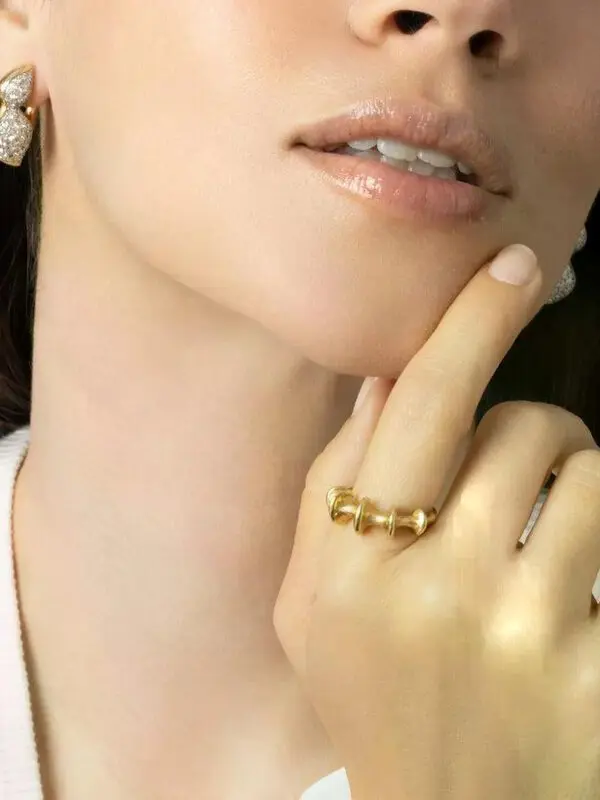 Vram 18k Yellow Sculptural Ring