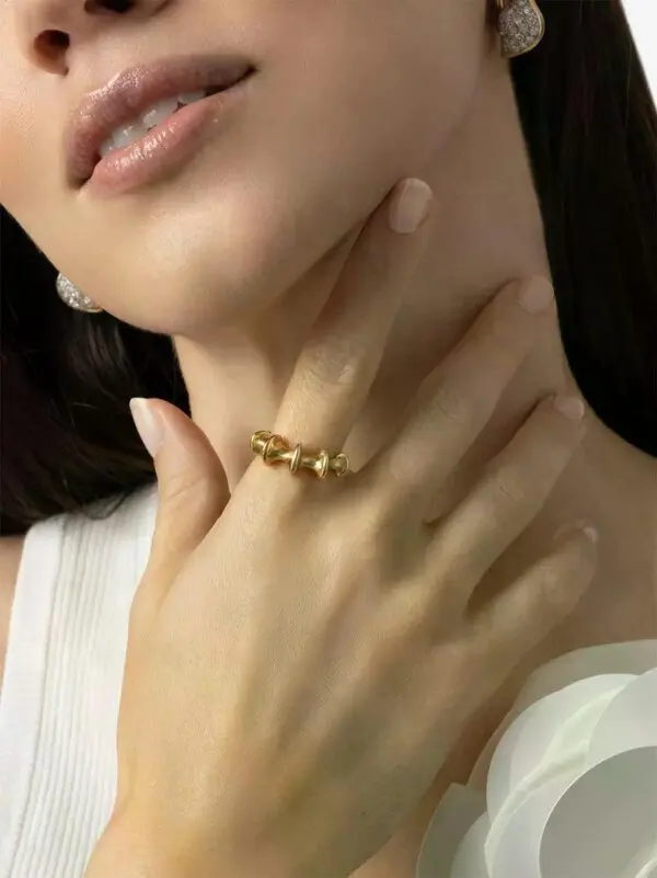 Vram 18k Yellow Sculptural Ring