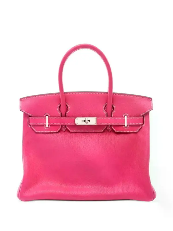 Hermès 2009 Birkin 30 Verso Tote Bag - Pink