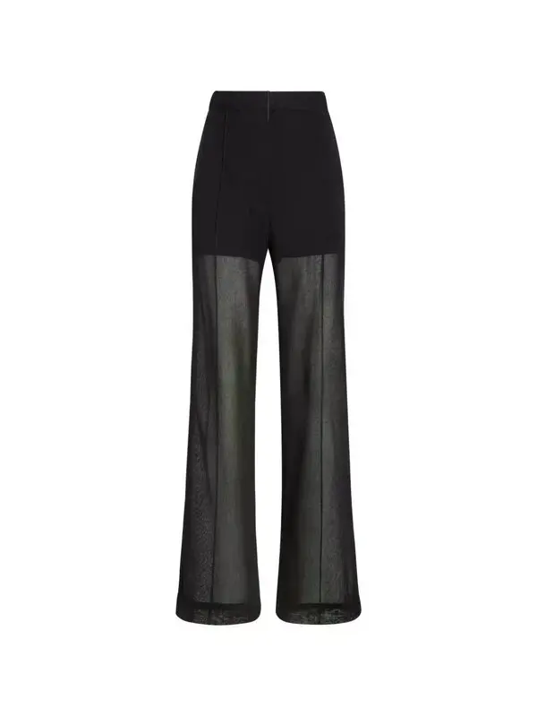 Proenza Schouler Sheer Wool Trousers - Black