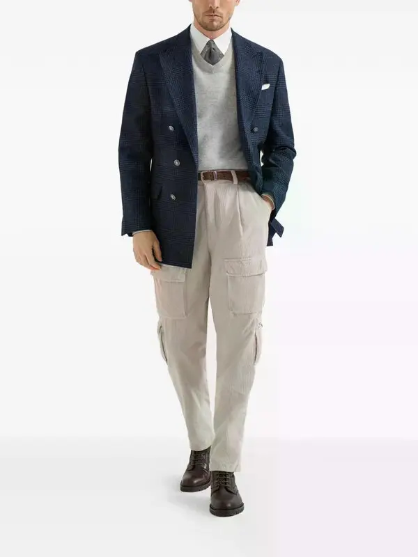 Brunello Cucinelli Peaked-lapel Double-breasted Blazer