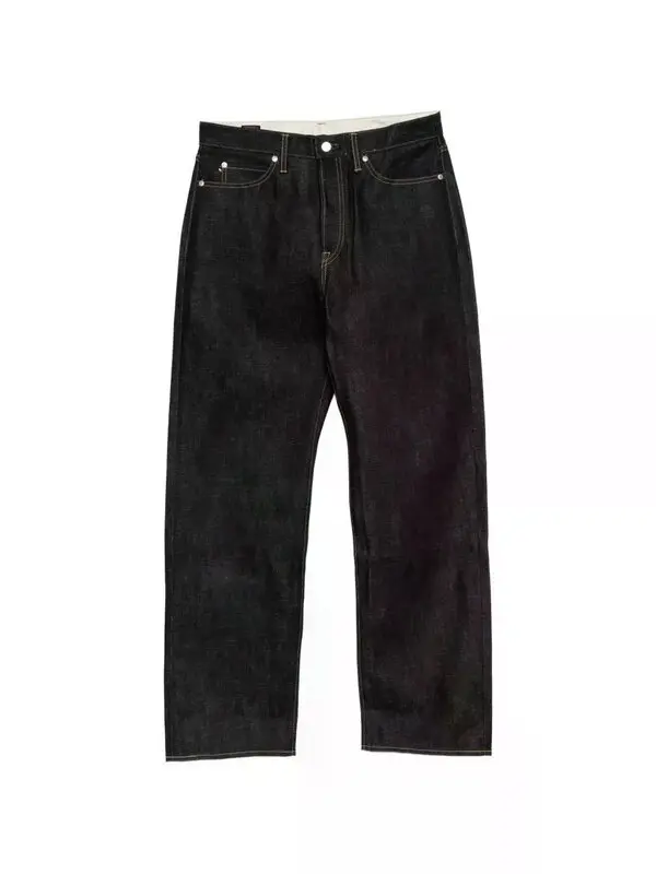 MOMOTARO Contrast-stitch Logo-patch Jeans