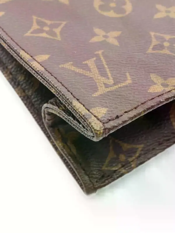 LOUIS VUITTON Sac Plat Monogram Tote Bag - Brown