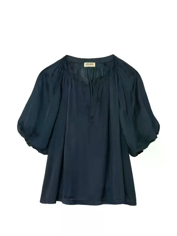 Zadig&Voltaire Teko Satin Blouse - Blue