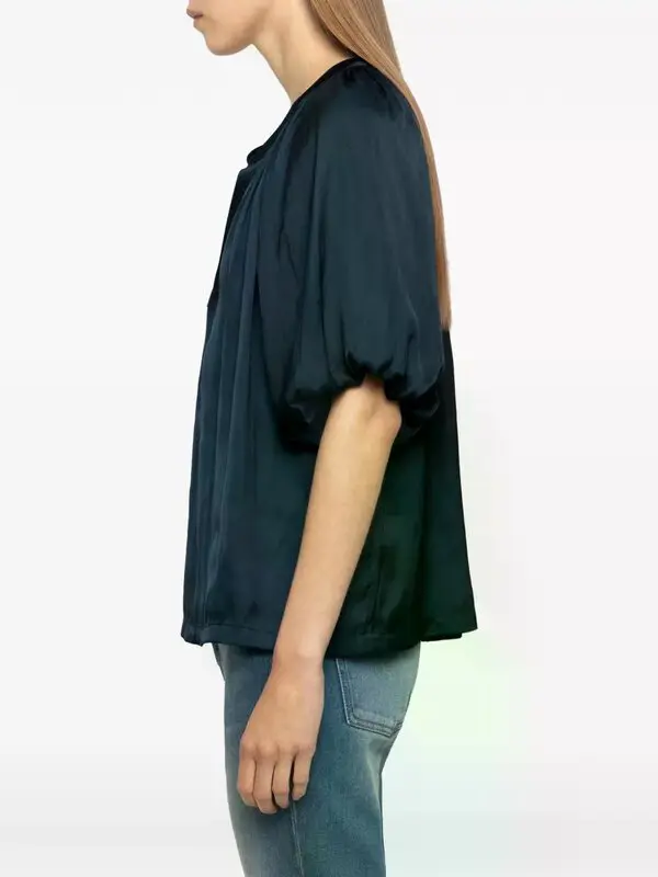 Zadig&Voltaire Teko Satin Blouse - Blue