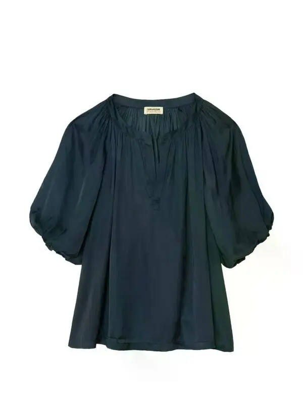 Zadig&Voltaire Teko Satin Blouse - Blue