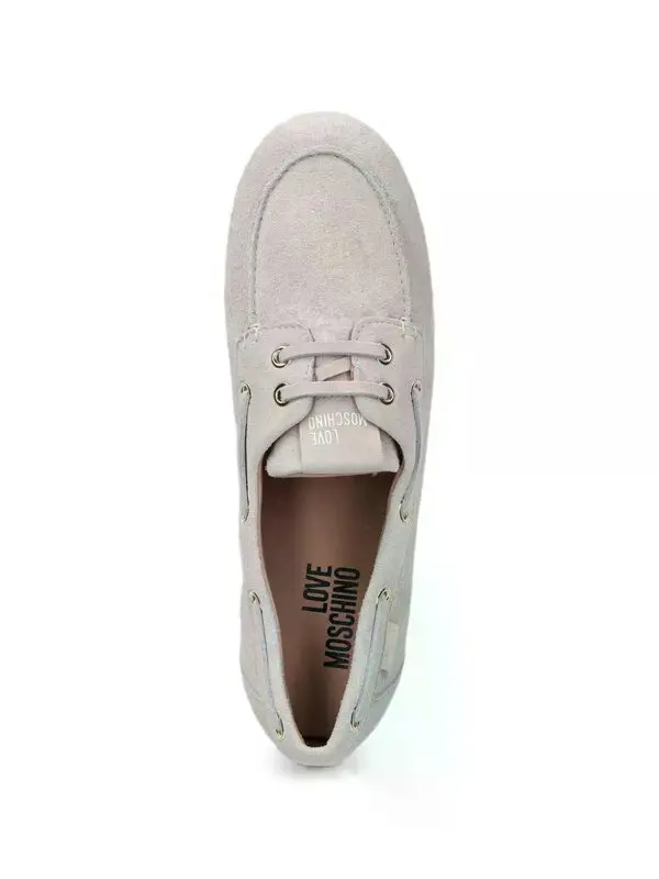 Moschino Suede Boat Shoes