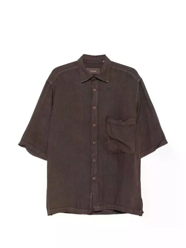 INLINUM Patch-pocket Short-sleeve Shirt