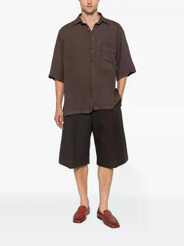 INLINUM Patch-pocket Short-sleeve Shirt