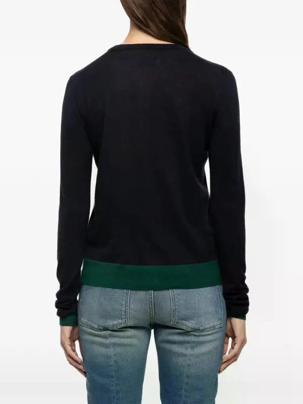 Zadig&Voltaire Missya Logo-embroidered Cashmere Cardigan
