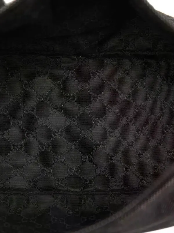 Gucci Denim Boat Shoulder Bag - Black
