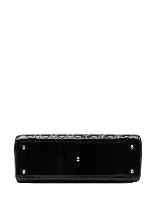 Dior Large Patent Cannage Lady Satchel
