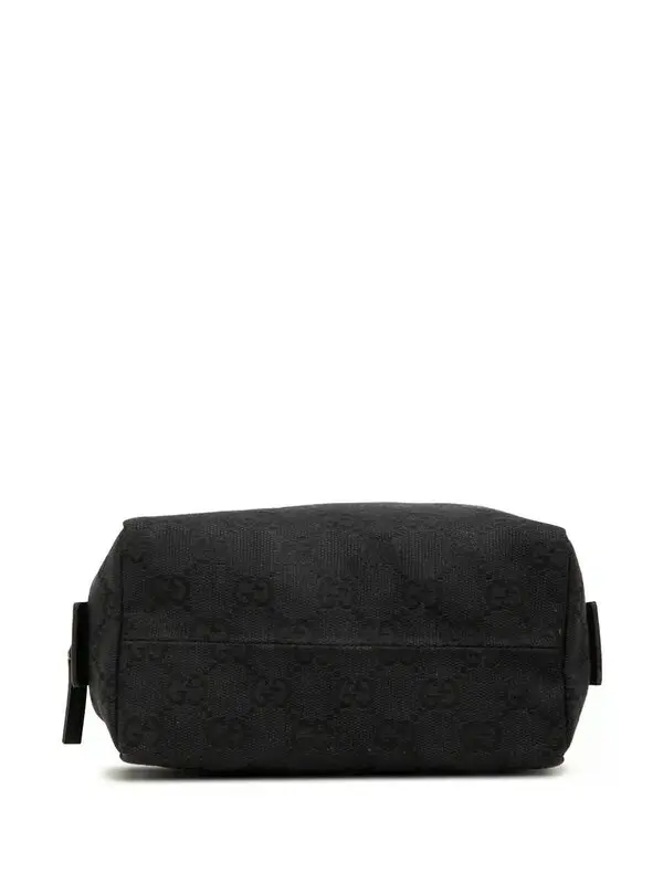 Gucci 2000-2015 Gg Canvas Cosmetic Pouch - Black