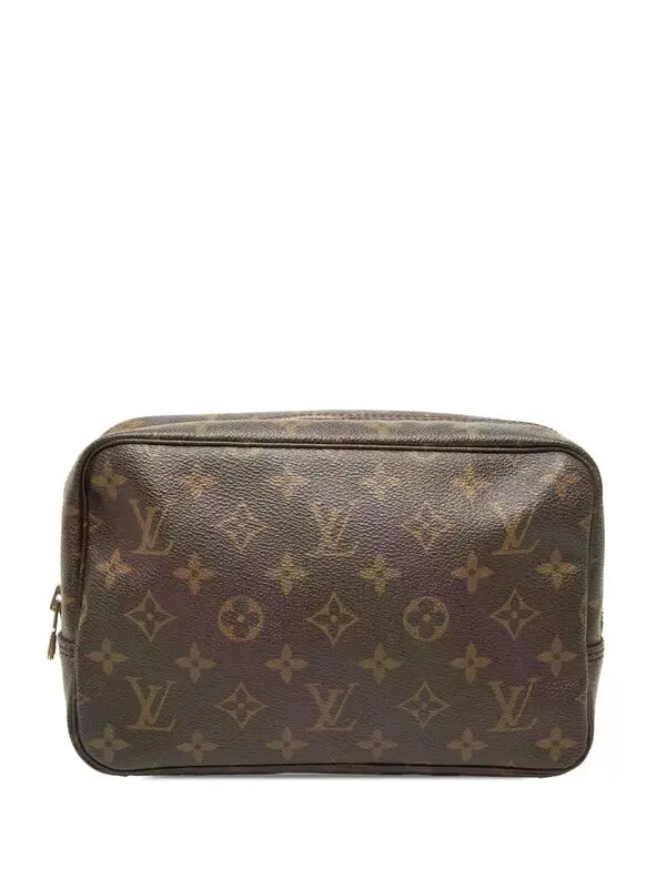 LOUIS VUITTON 1991 Monogram Trousse Toilette 23 Clutch Bag - Brown