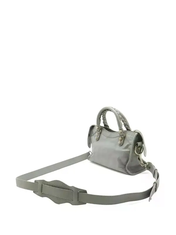 Balenciaga Mini Lambskin Leather Motocross Giant 21 City Satchel
