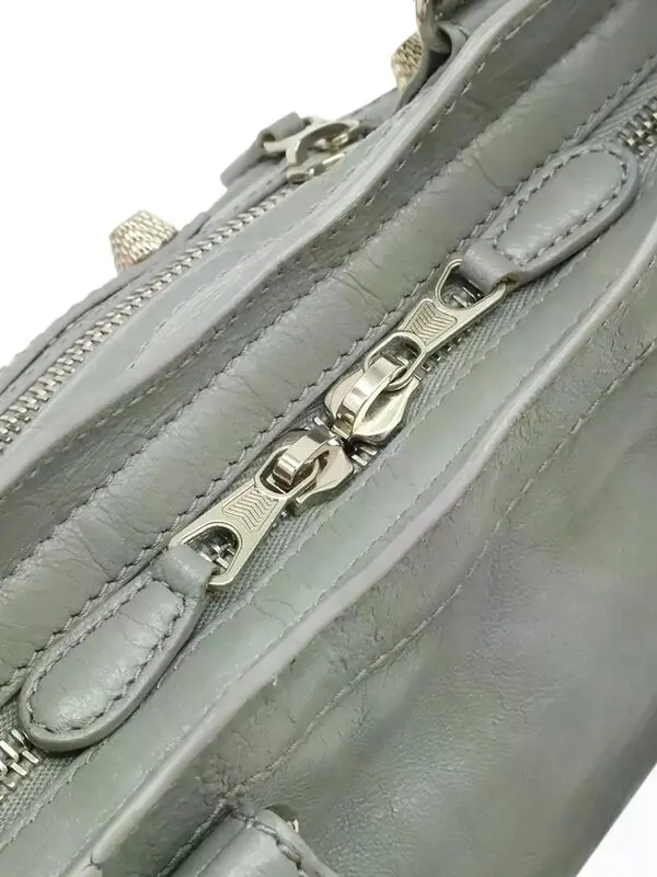 Balenciaga Mini Lambskin Leather Motocross Giant 21 City Satchel