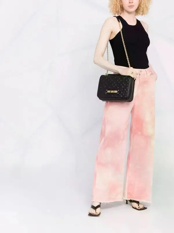 Moschino Quilted Chain Shoulder Bag