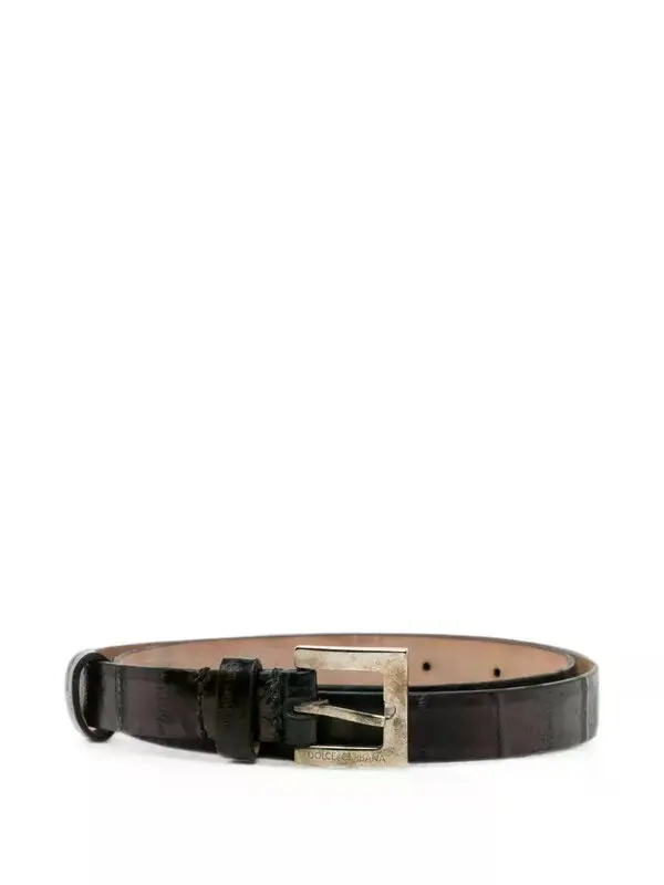 Dolce & Gabbana Leather Belt - Brown