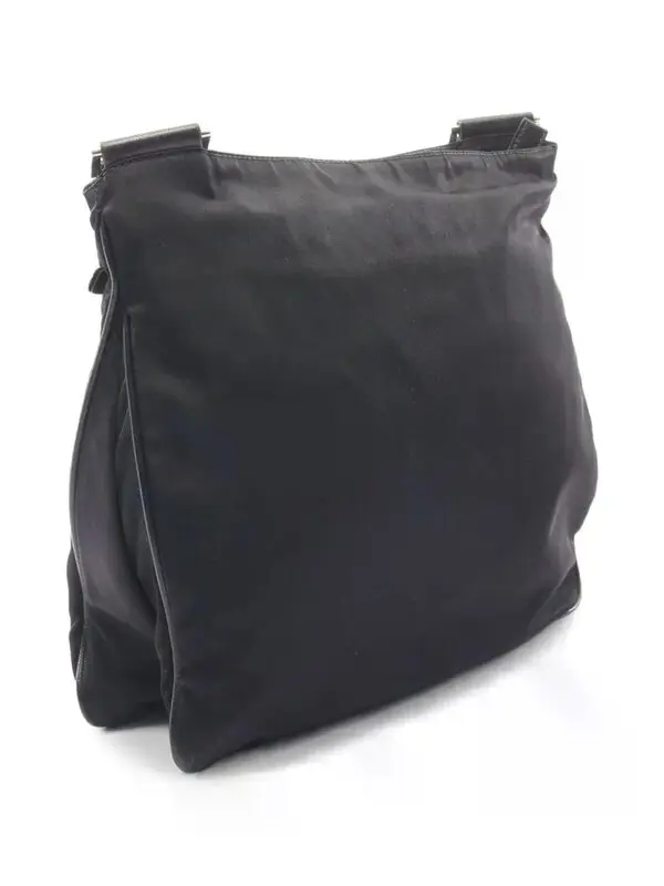 Prada Saffiano Leather Trim Shoulder Bag