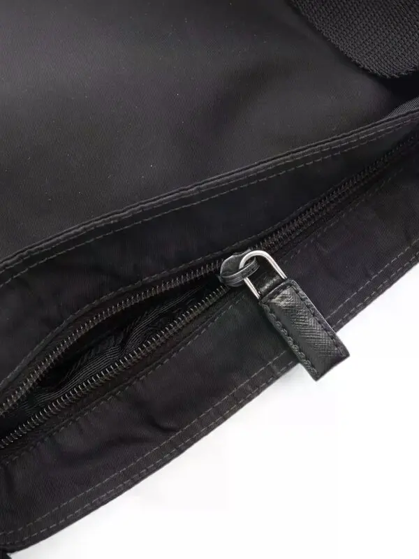 Prada Saffiano Leather Trim Shoulder Bag