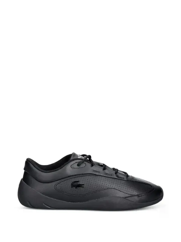 Lacoste Perforated Detail Lace-up Sneakers - Black