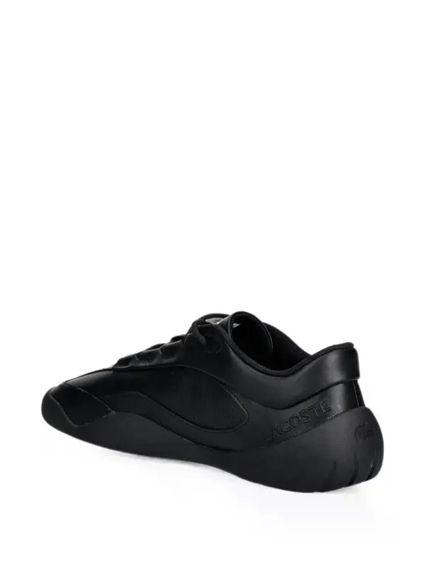 Lacoste Perforated Detail Lace-up Sneakers - Black
