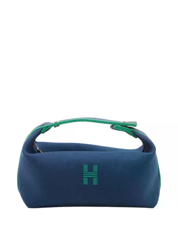 Hermès Toile Bride A Brac Case Vanity Bag - Blue