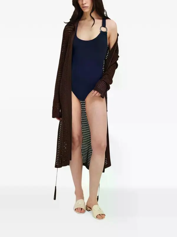 FERRAGAMO Gancini One-piece Swimsuit - Blue