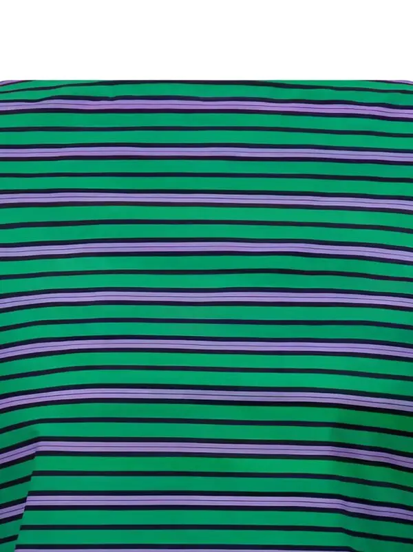 Lela Rose Striped Boat Neck Top