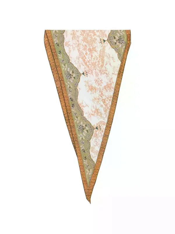 PIERRE-LOUIS MASCIA Floral-print Scarf - Neutrals