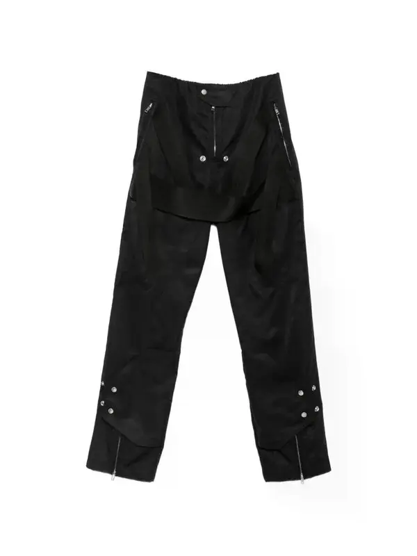 Rick Owens Mega Strapped Moto Trousers With Zip Details
