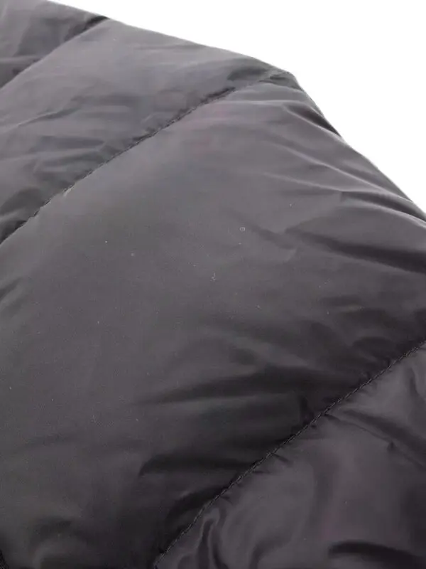 Prada Quilted Hooded Down Jacket With Signature Triangle Logo