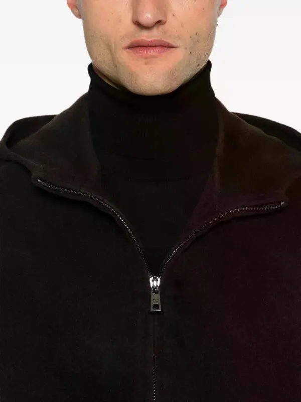 GIORGIO BRATO Hooded Wool Jacket