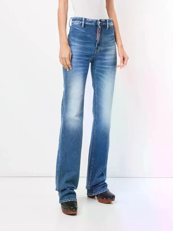 Dsquared2 Flared Faded Jeans