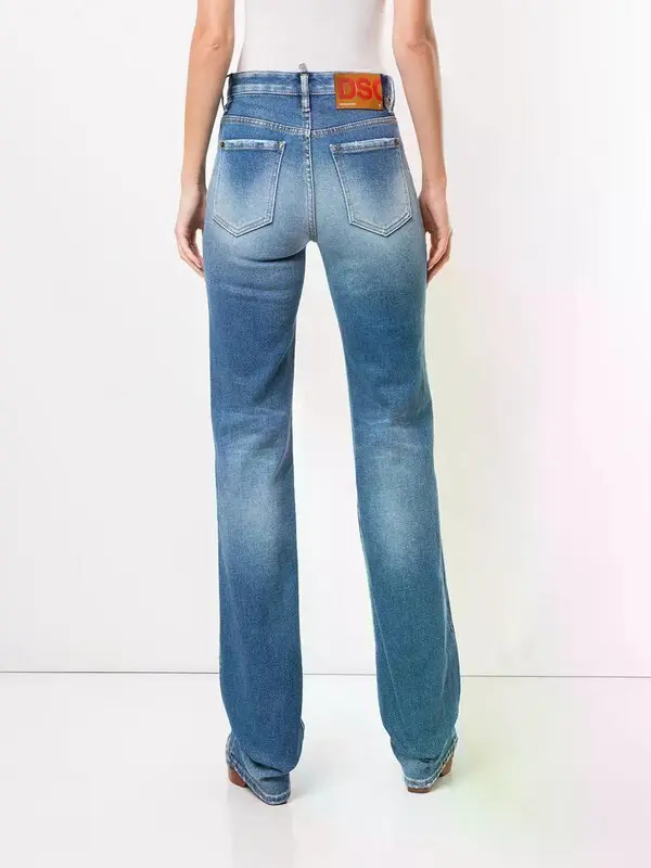 Dsquared2 Flared Faded Jeans
